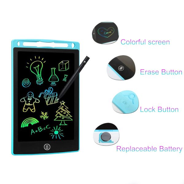 Drawing Tablet 8.5 Inch E-writing Tablet Multi Color – ApniDukaan.pk